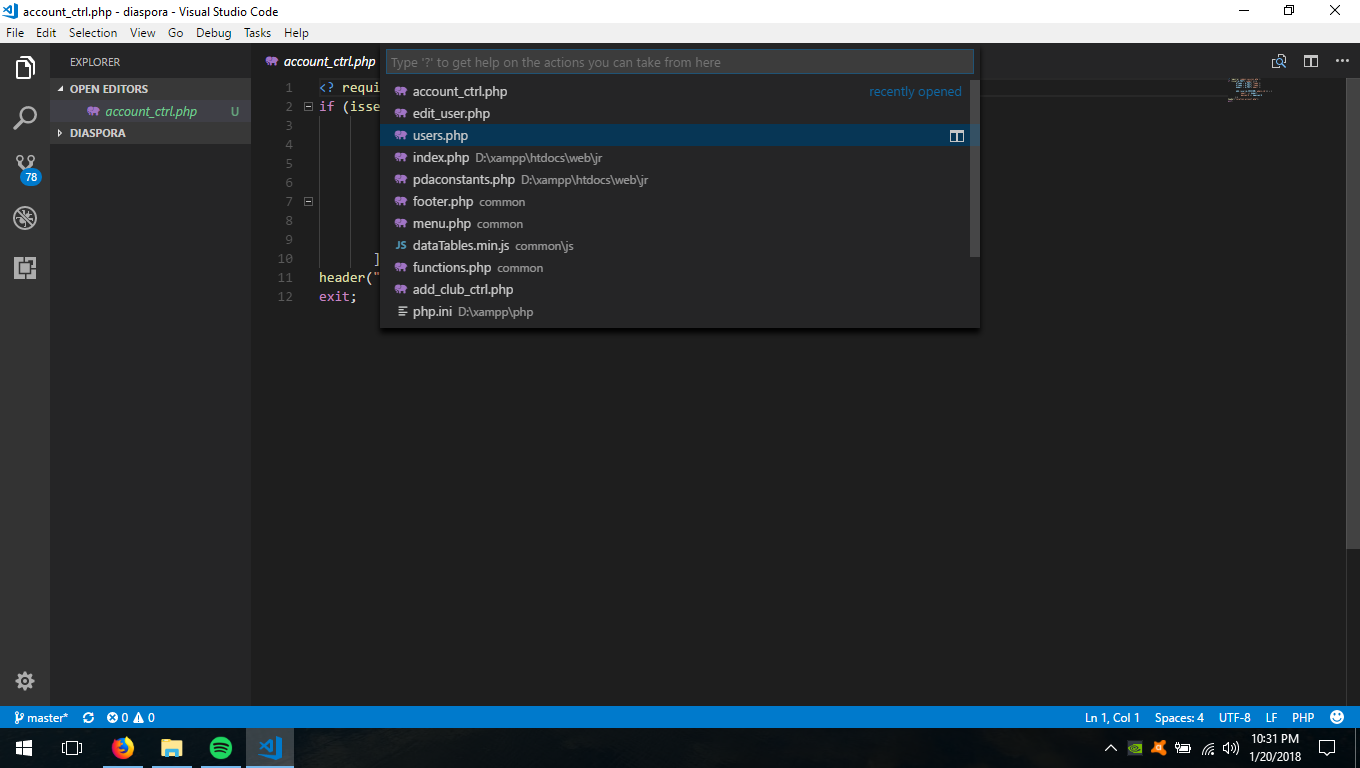 Add a Ctrl+P palate to switch between tables, files, etc. like in VS Code · Issue #19470 ...