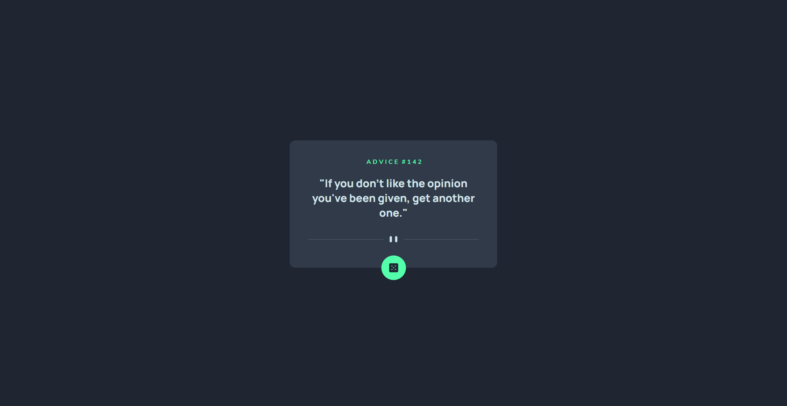 Github Pranavkoirala Advicegenerator Frontend Mentor Project With A