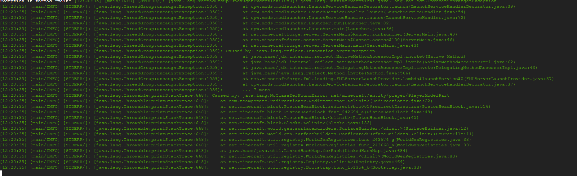 Crash with Redirectionor · Issue #45 · MCTeamPotato/Kasualix-Issue-Tracker · GitHub