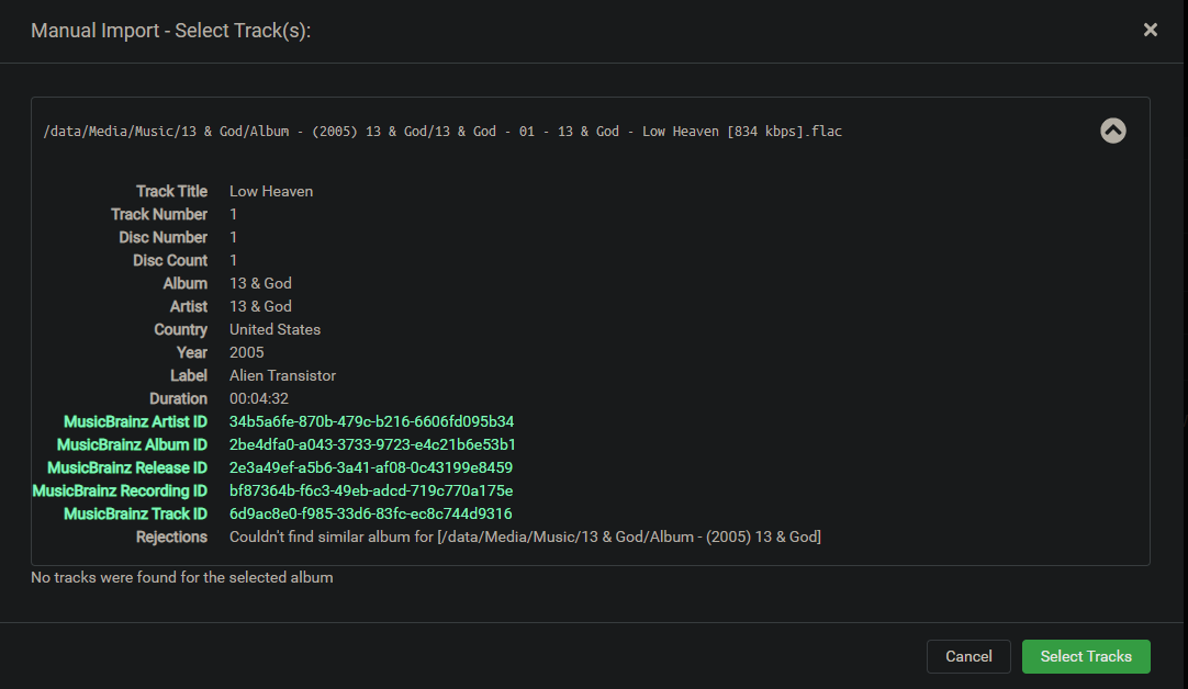 [BUG]: Files not mapped after import from newly defined root folder. · Issue #2394 · Lidarr ...