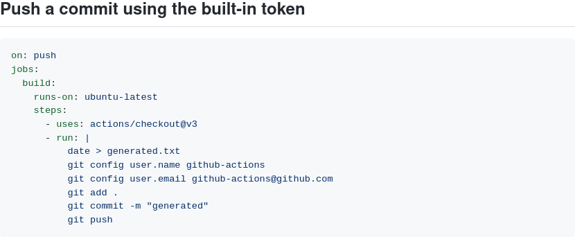 Documentation About Pushing To Repo Is Out Of Date · Issue 1121 · Actions Checkout · Github