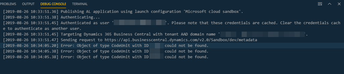Error: Object of type Codeunit with ID ***** could not be found. · Issue #4650 · microsoft/AL ...