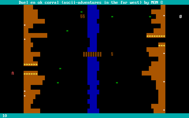 GitHub - vintagejailgames/duel: Duel en ok corral (ascii-adventures in the far west)©