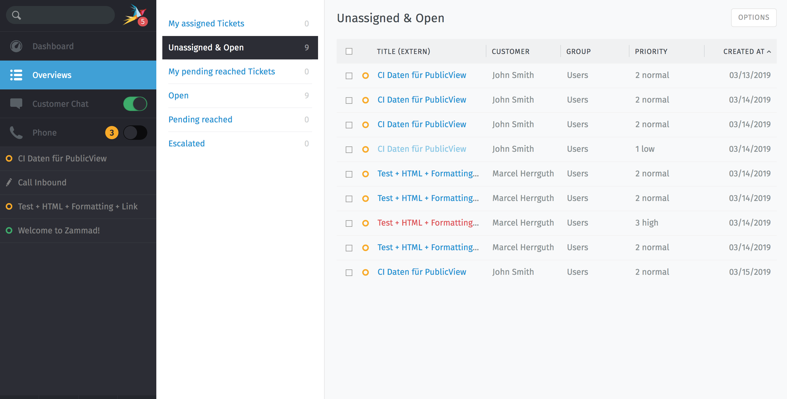 Show ticket priority indicator in ticket overviews · Issue #2542 · zammad/zammad · GitHub