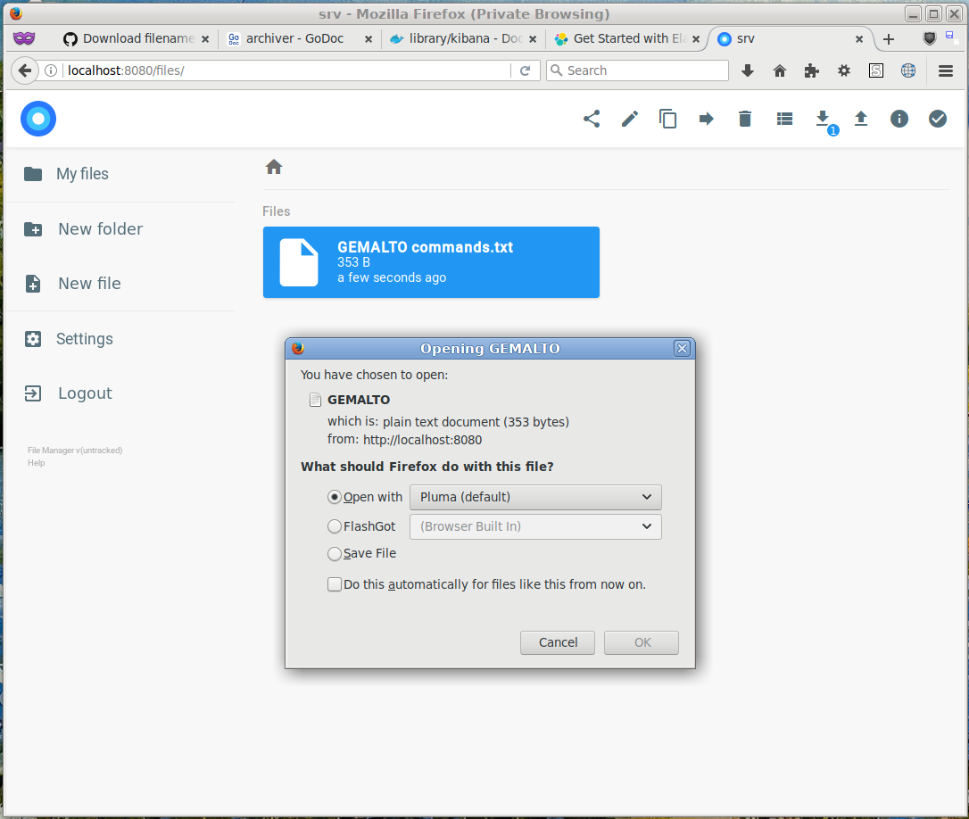 Download Filename With Spaces · Issue 234 · Filebrowser Filebrowser · Github