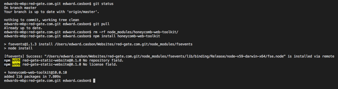 Add fields to package.json · Issue #120 · red-gate/honeycomb-web ...