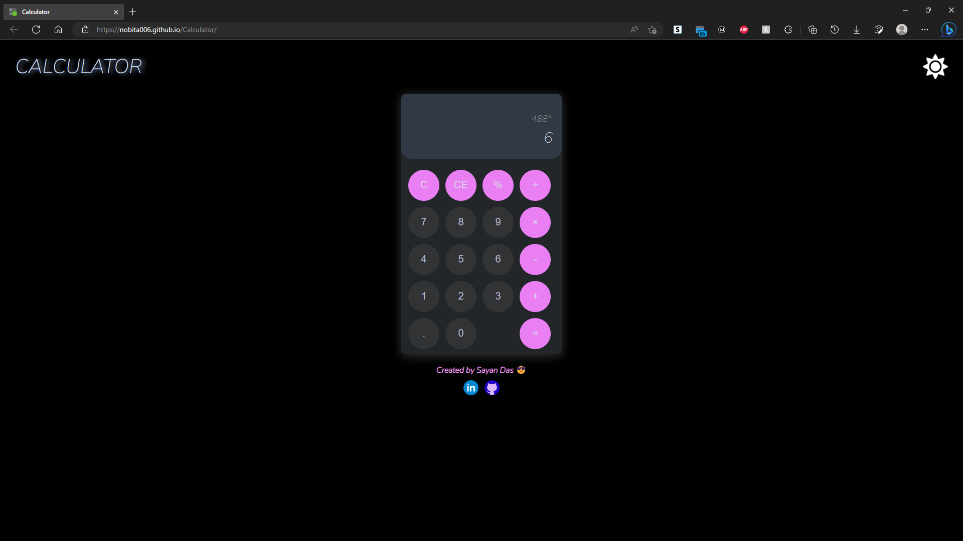 GitHub - Nobita006/Calculator
