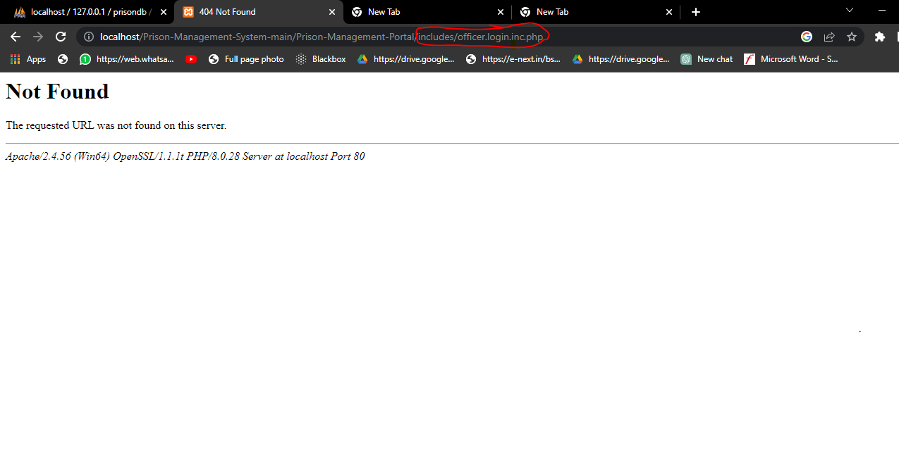 include directory dos not exist · Issue #1 · Tuhin-SnapD/Prison-Management-System · GitHub