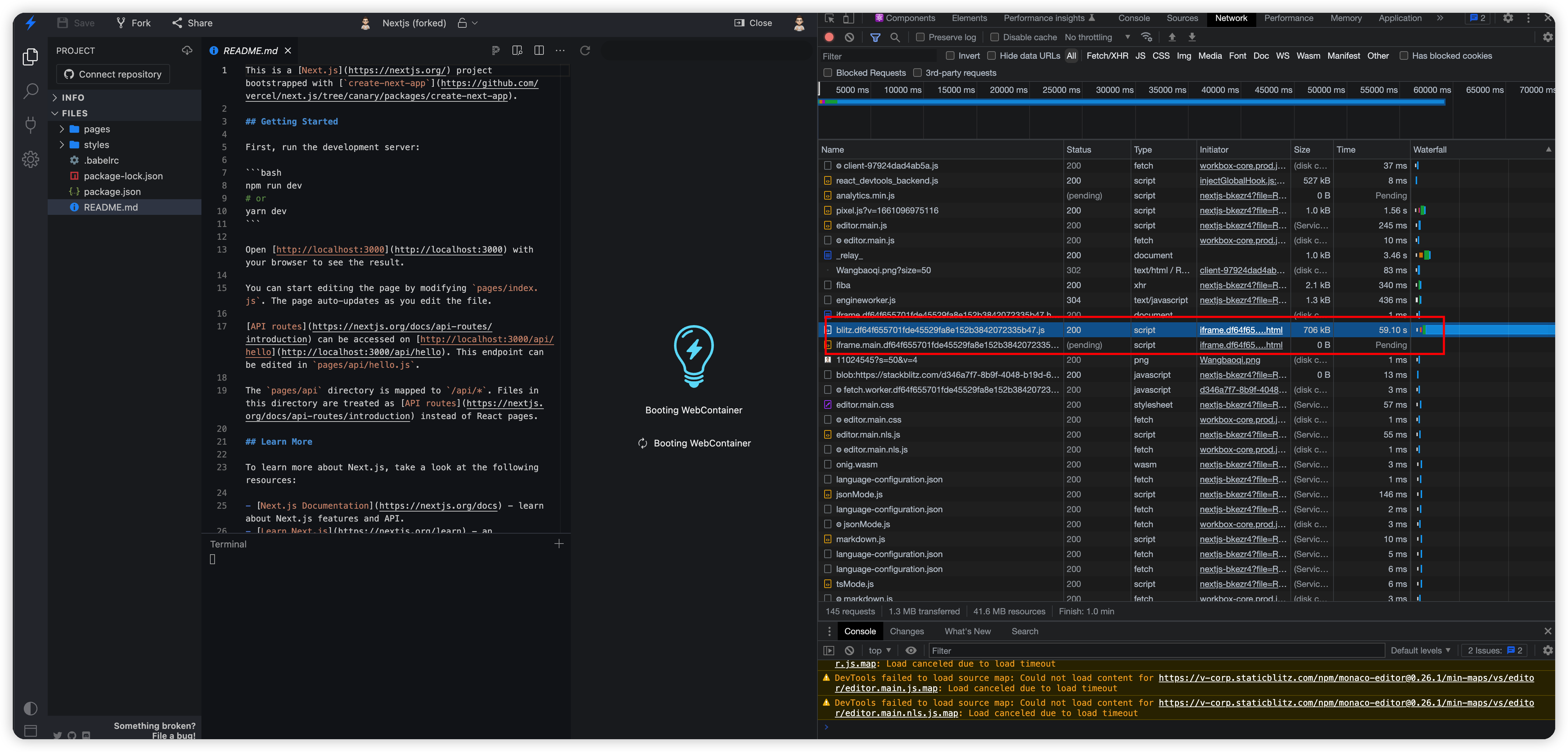 Load example too slow · Issue #1994 · stackblitz/core · GitHub