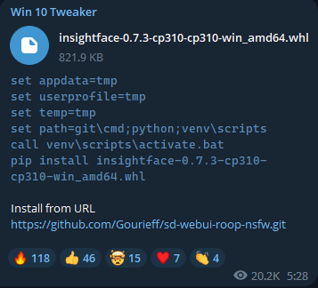 [SOLVED] Dependencies Conflict · Issue #32 · Gourieff/sd-webui-reactor · GitHub