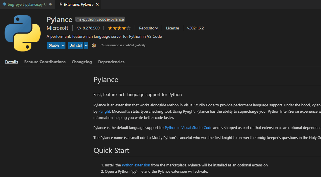 Go to Definition not working for package pyeit · Issue #1467 · microsoft/pylance-release · GitHub