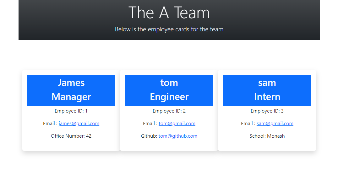 GitHub - Jimmybubbles/Team-Profile-Generator