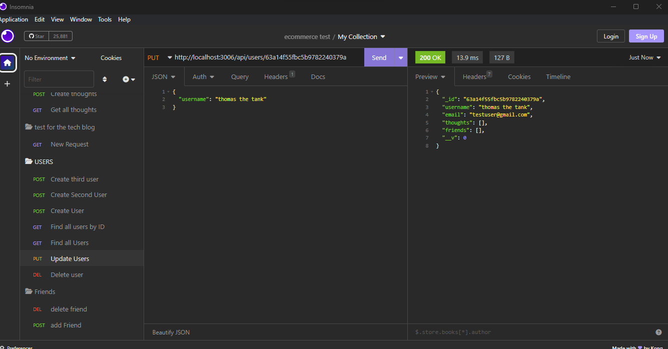 Github Jimmybubblesnosql Challenge Social Network Api Build An Api For A Social Network 