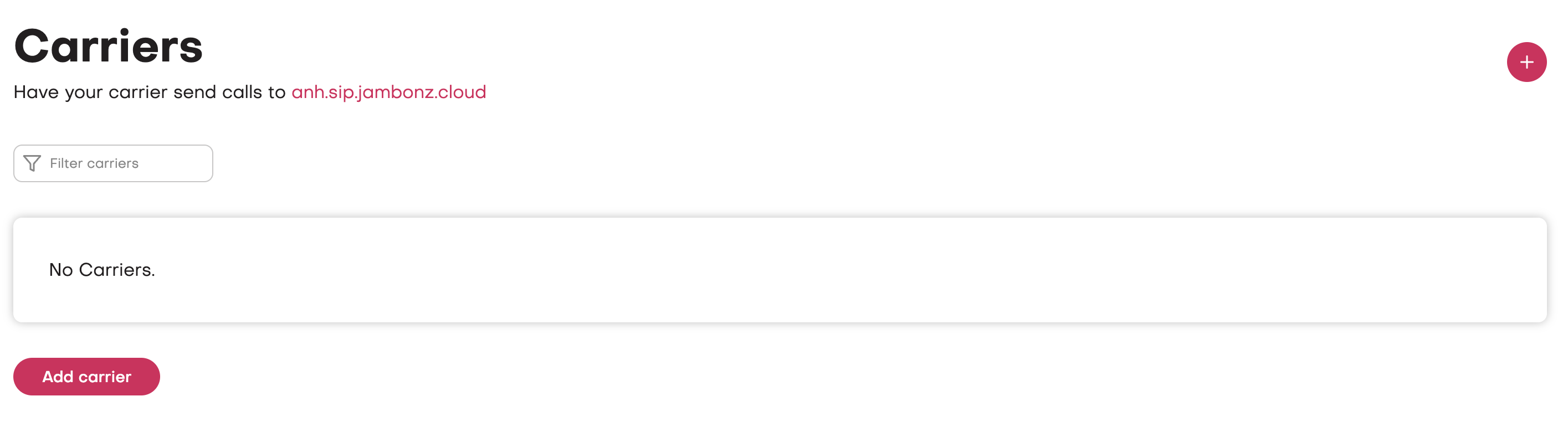 Hosted: Need to inform user to have carriers send calls to .sip.jambonz.cloud · Issue #294 ...
