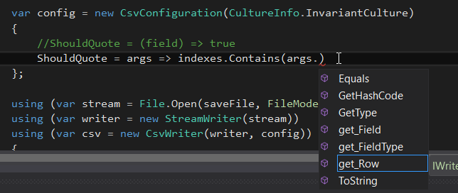C# CsvHelper - Unable to set configuration ShouldQuote · Issue #1726 · JoshClose/CsvHelper · GitHub