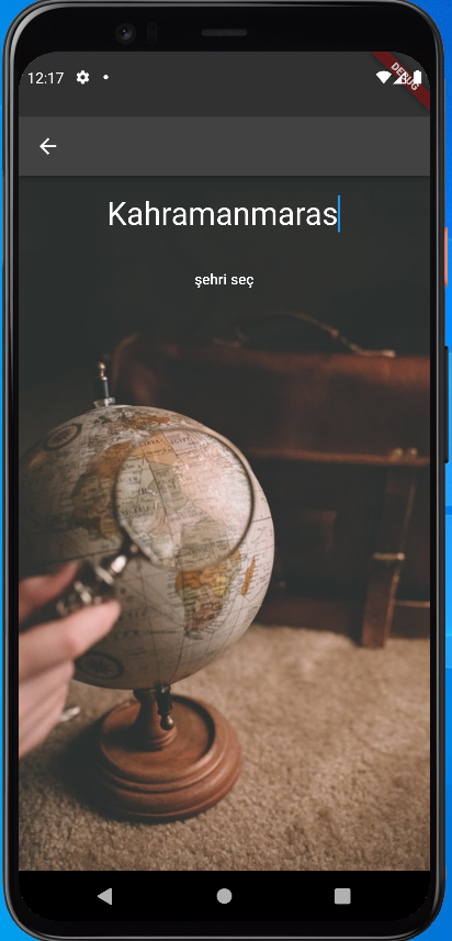 GitHub - zehra-kutluksaman/flutter-weather: The weather datas taking by ...