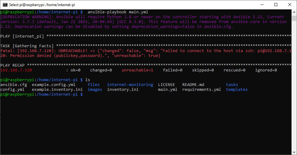Error 'Could not find or access '/home/pi/tasks/handlers.yml' on the Ansible Controller' · Issue ...
