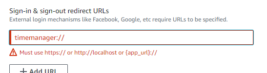 Sign-in & sign-out redirect URLs invalid format while following conventions · Issue #494 · aws ...