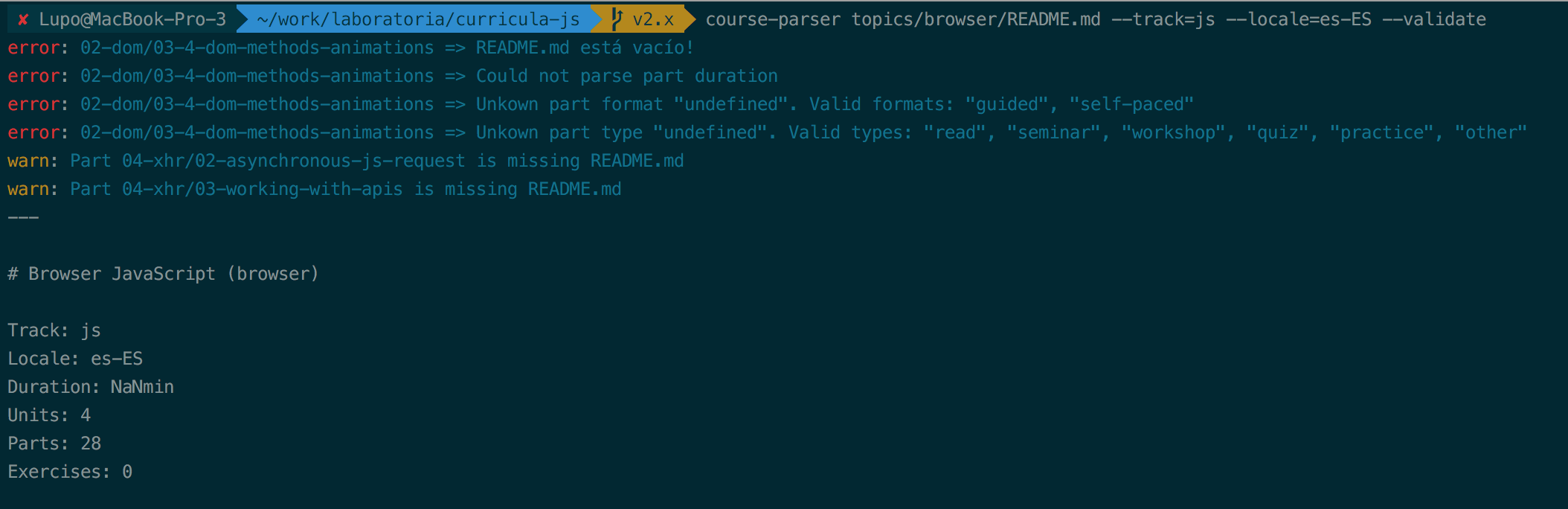 topics(browser): estructura y formato no pasan el parser · Issue #637 · Laboratoria/curriculum ...