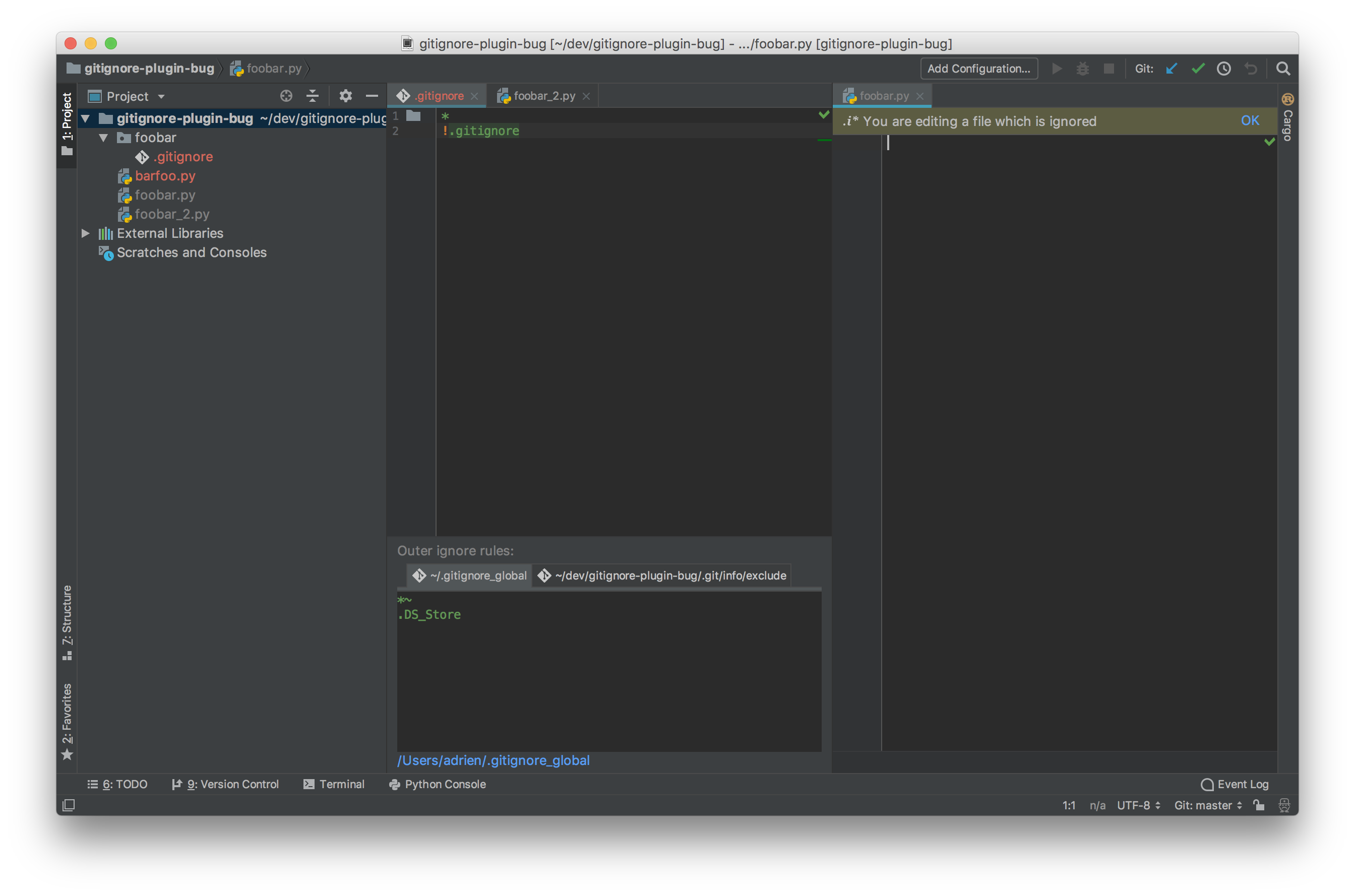 Files are flagged as ignored while they are not · Issue #566 · JetBrains/idea-gitignore · GitHub
