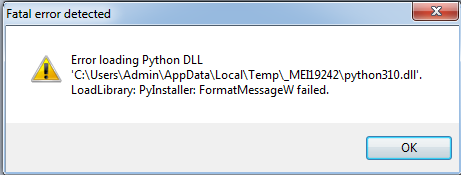 Errors when trying to open CustomKnight Creator for the first time ...