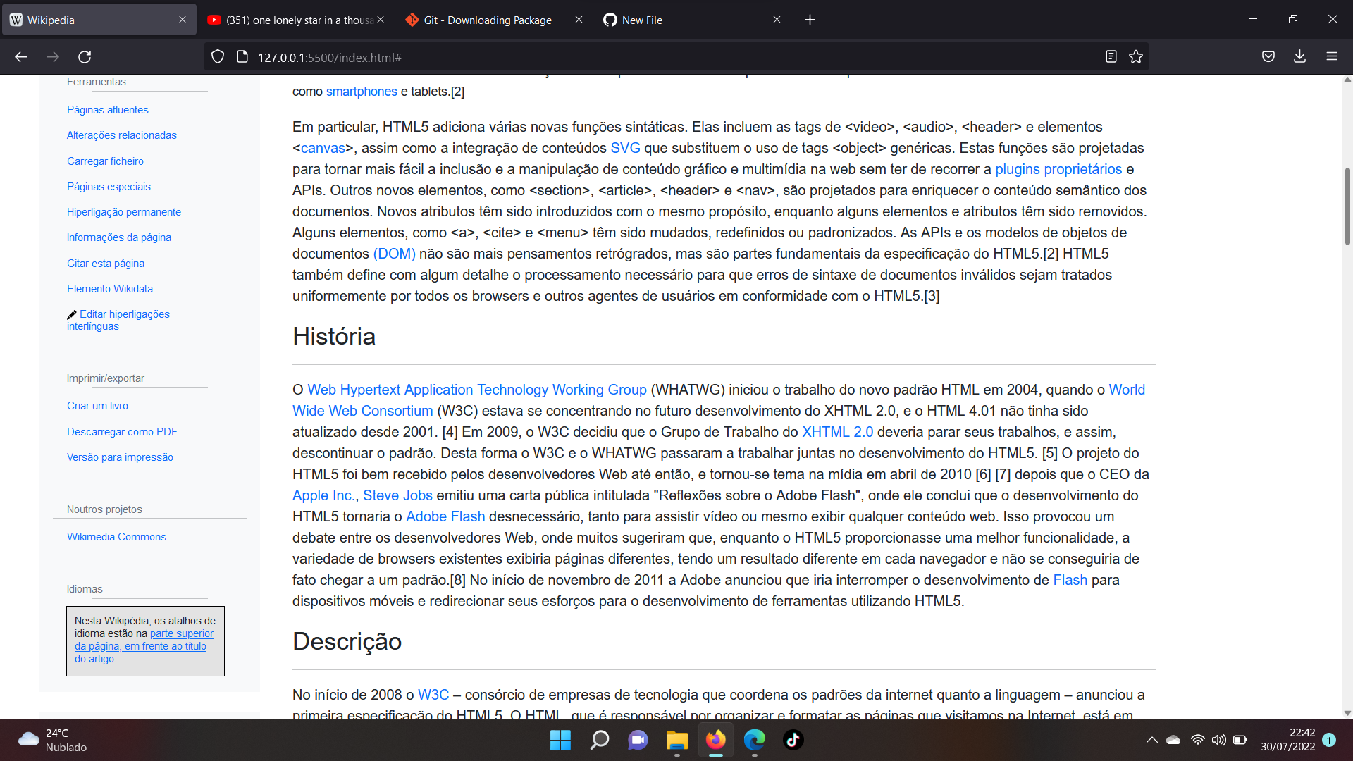 GitHub - isabelavitoria/estagio-project: Clone página da WikipédiA ...