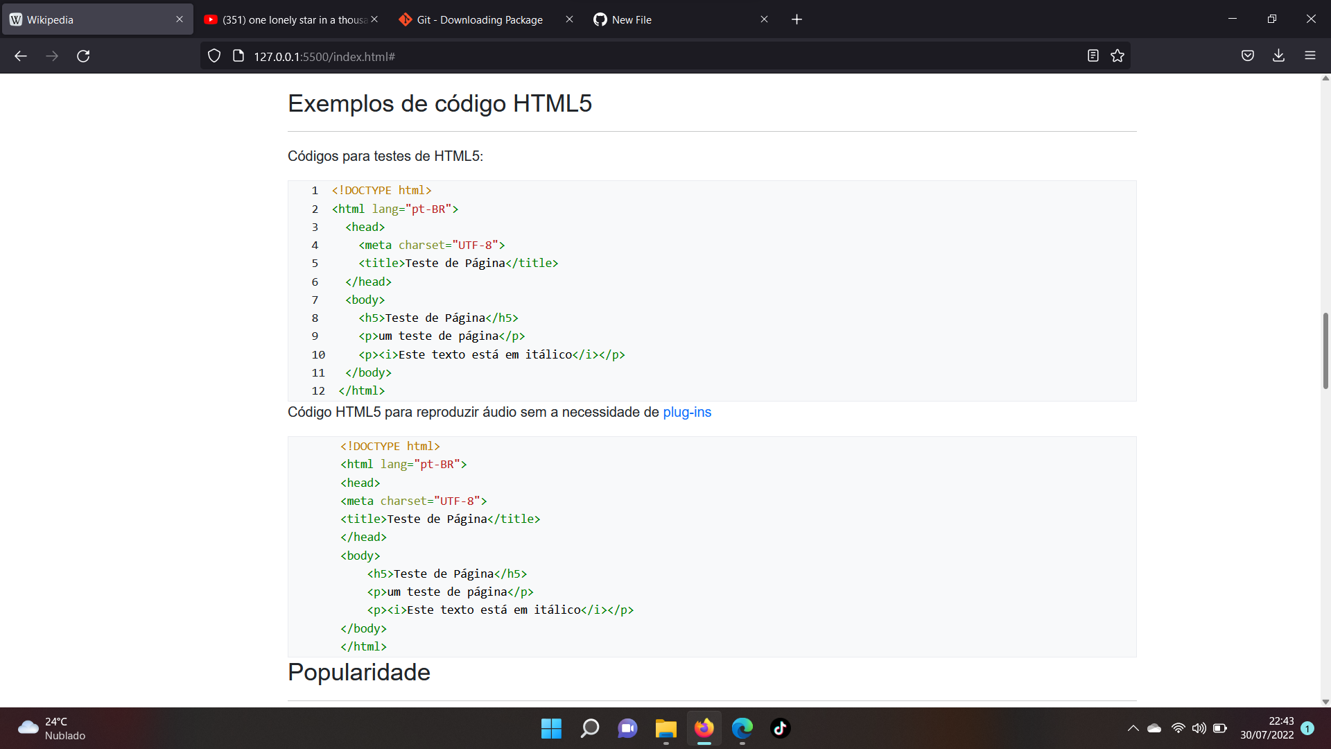 GitHub - isabelavitoria/estagio-project: Clone página da WikipédiA ...