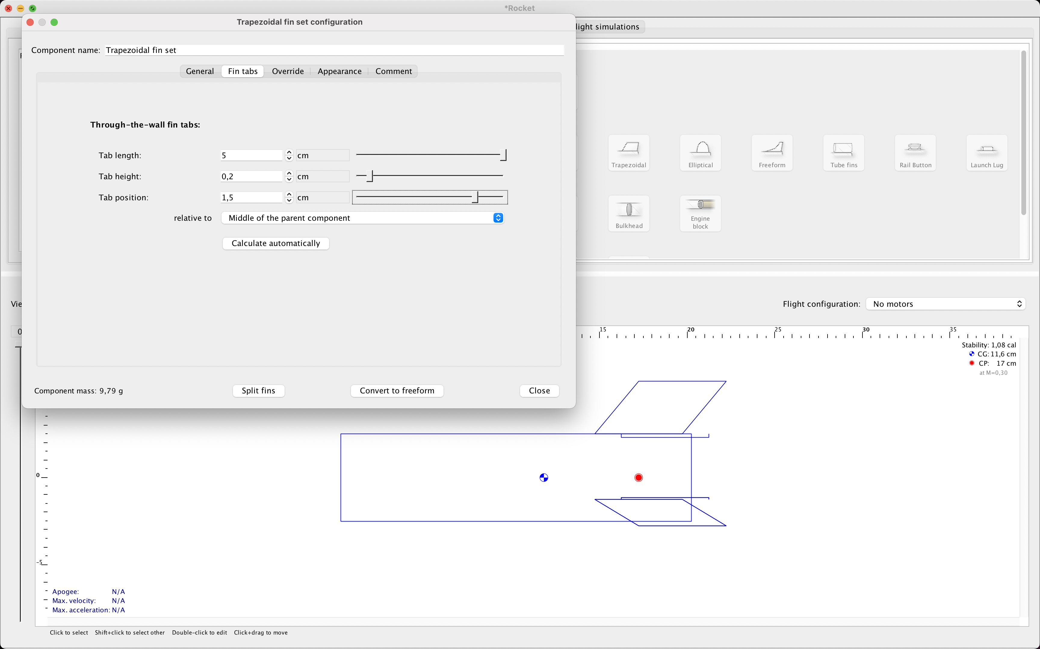 Bug: Fin tab edge not drawn correctly · Issue #1092 · openrocket/openrocket · GitHub