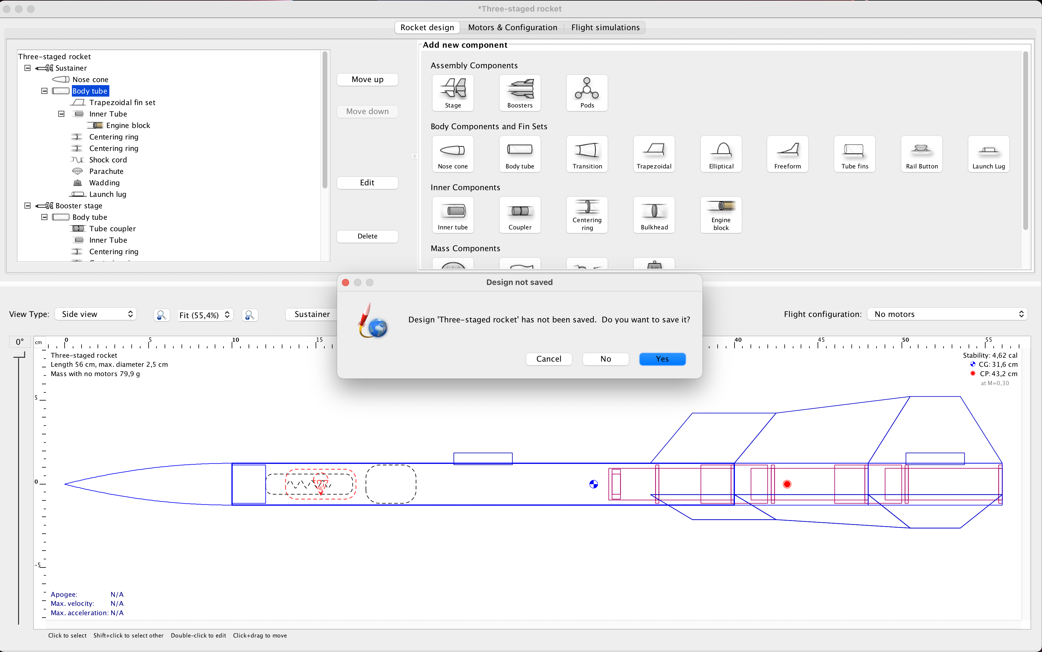 [Bug] Grey background color on selected button (Mac) · Issue #1099 · openrocket/openrocket · GitHub
