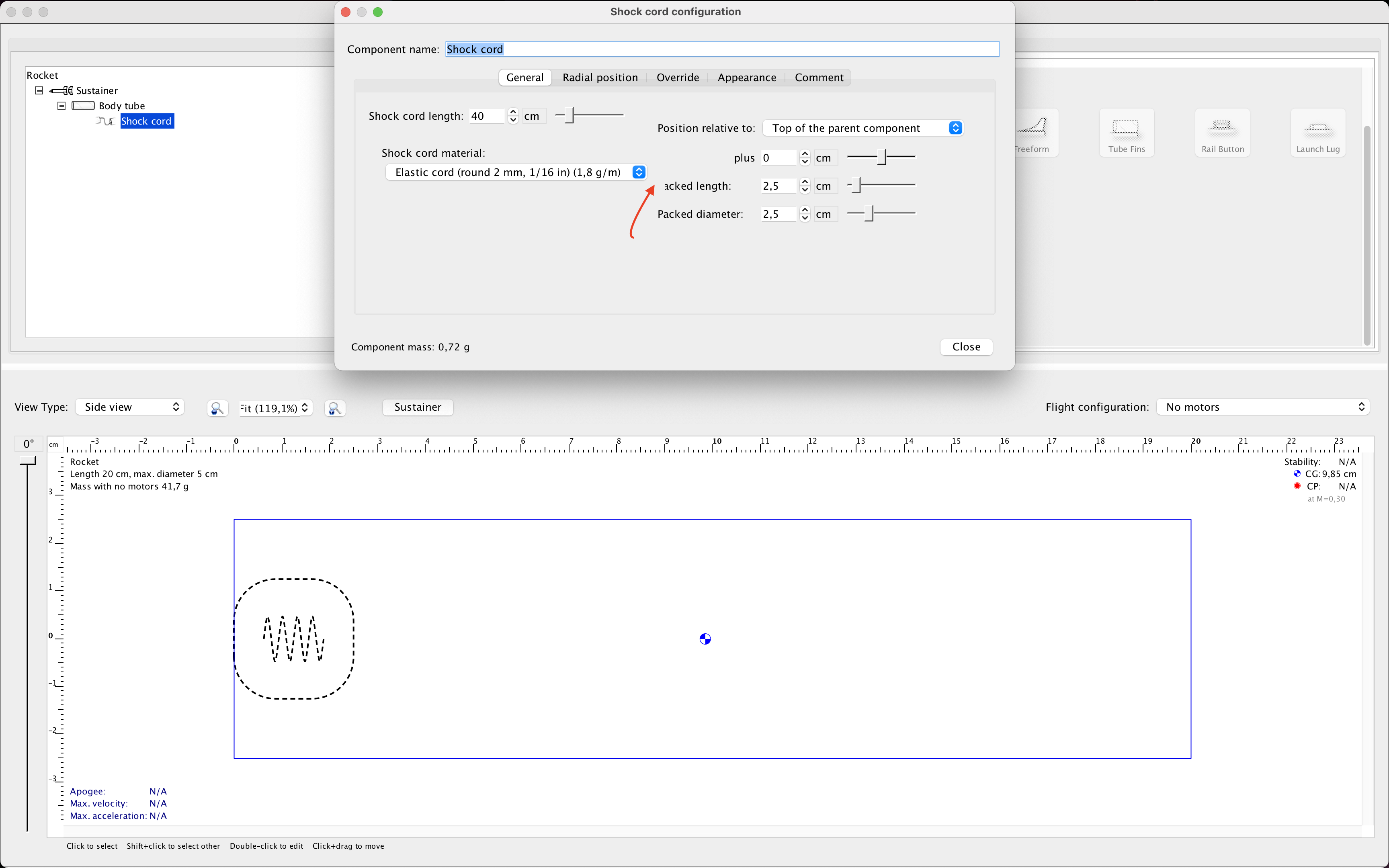 [Bug] Shock cord config dialog Packed length label cut off · Issue #1141 · openrocket/openrocket ...