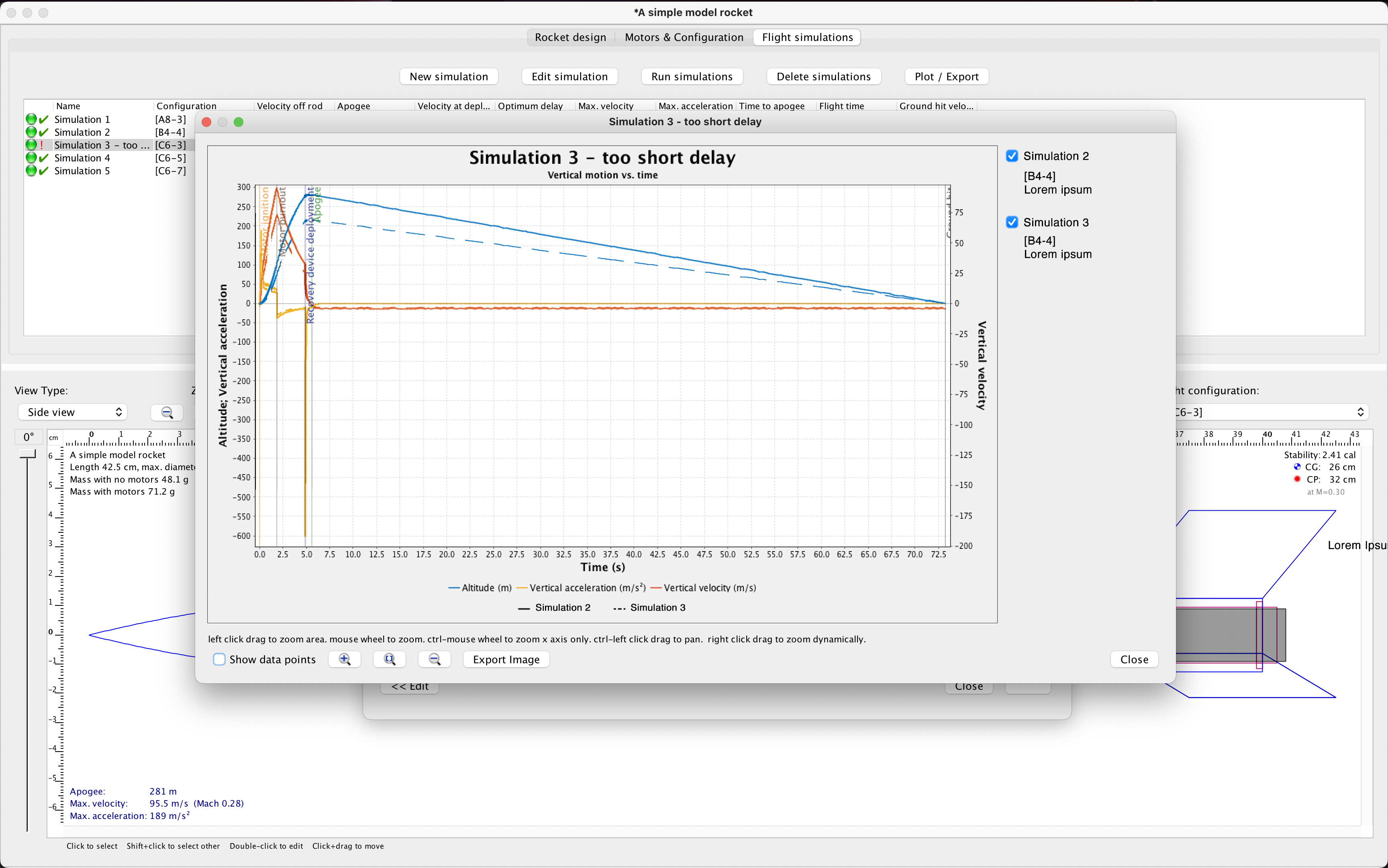 Allow multiple simulations in same plot · Issue #1485 · openrocket/openrocket · GitHub