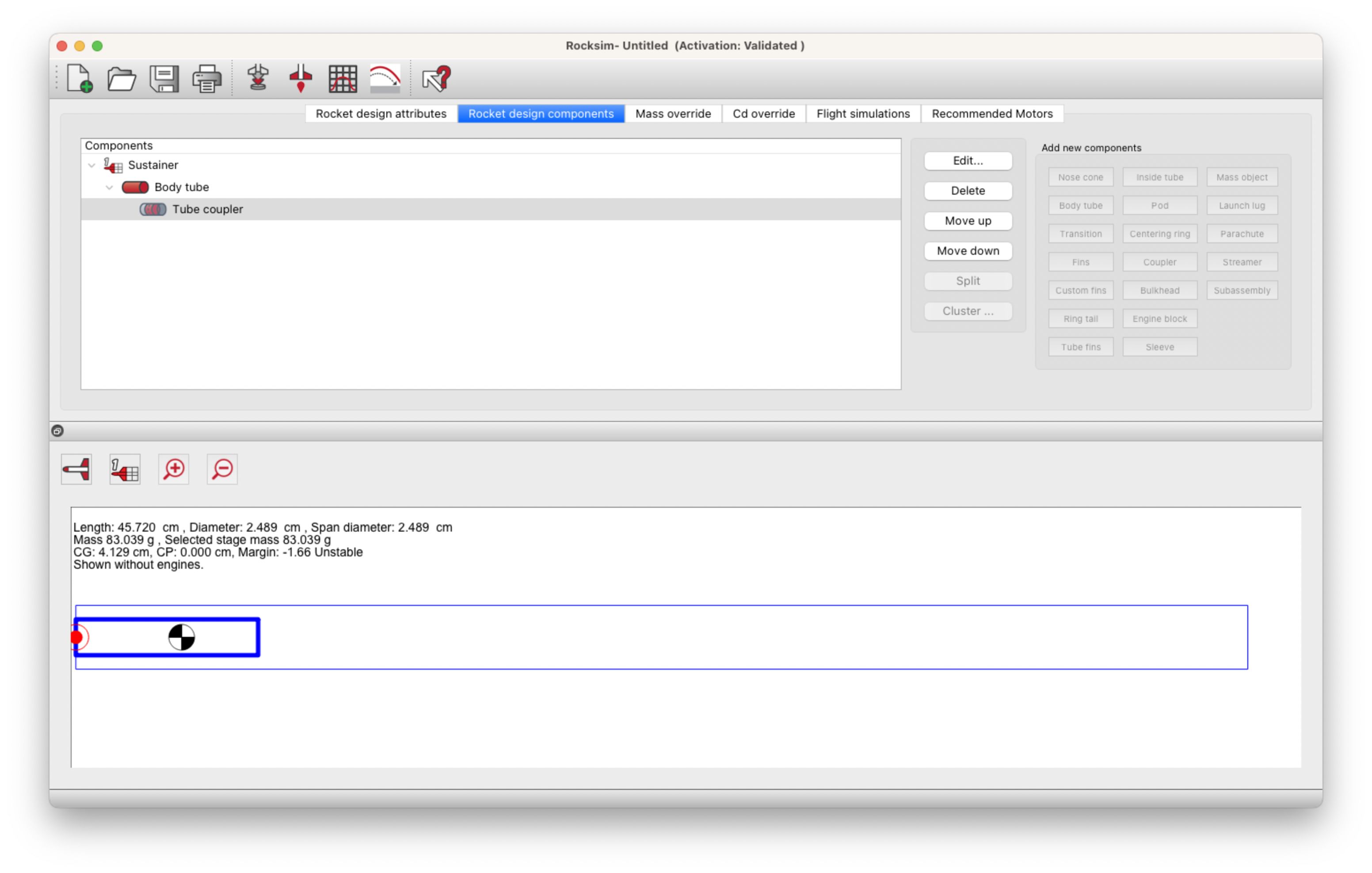Openrocket V2022 Beta 2 Export To Rocksim Drops Sub Sub Assemblies · Issue 1321 