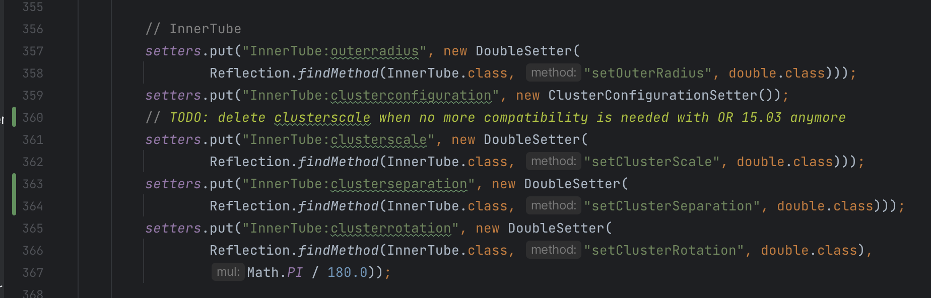 [Feature request] Change Inner Tube cluster tube separation from unitless to distance unit ...