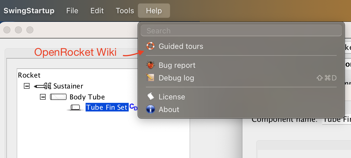 [feature Request] Add Link To Wiki In Help Menu · Issue 2046 · Openrocket Openrocket · Github