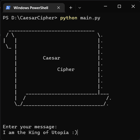 GitHub - Zeus-I/caesar-cipher-py: Basic Implementation of Caesar Cipher in python