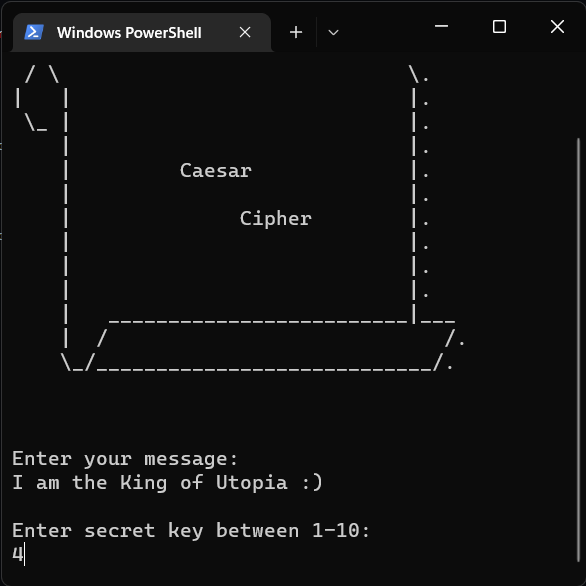 GitHub - Zeus-I/caesar-cipher-py: Basic Implementation of Caesar Cipher in python
