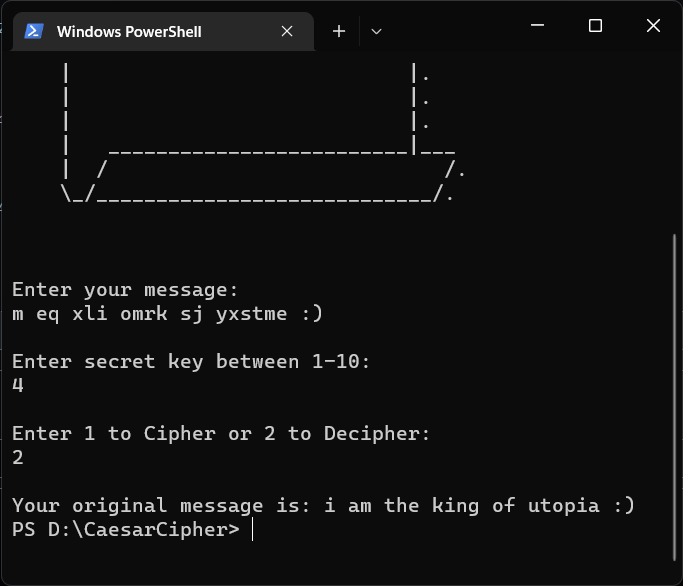 GitHub - Zeus-I/caesar-cipher-py: Basic Implementation of Caesar Cipher in python