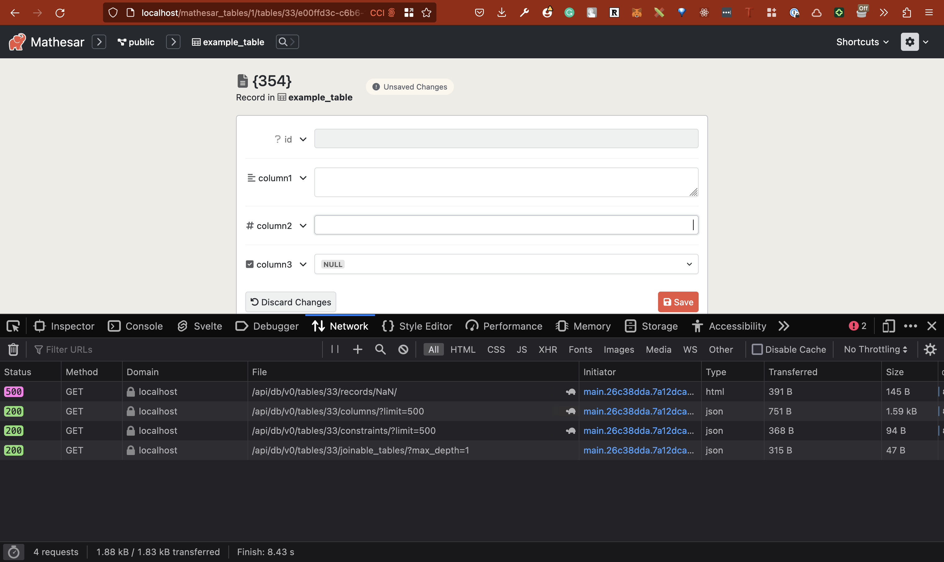 Record Selector not reflecting values when PK is UUID · Issue #2715 · mathesar-foundation ...