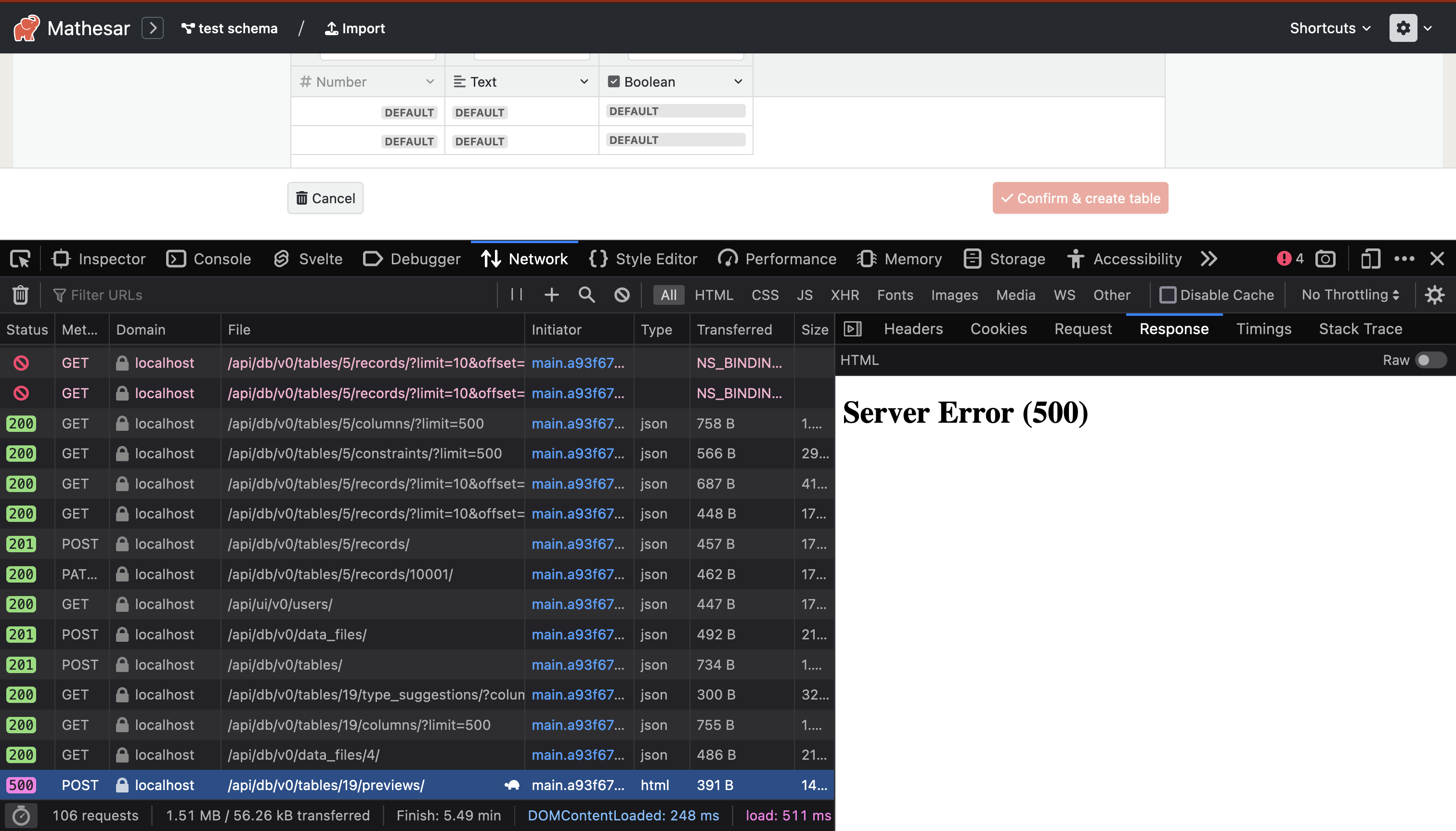 Preview API throws internal server error after csv import · Issue #2738 · mathesar-foundation ...