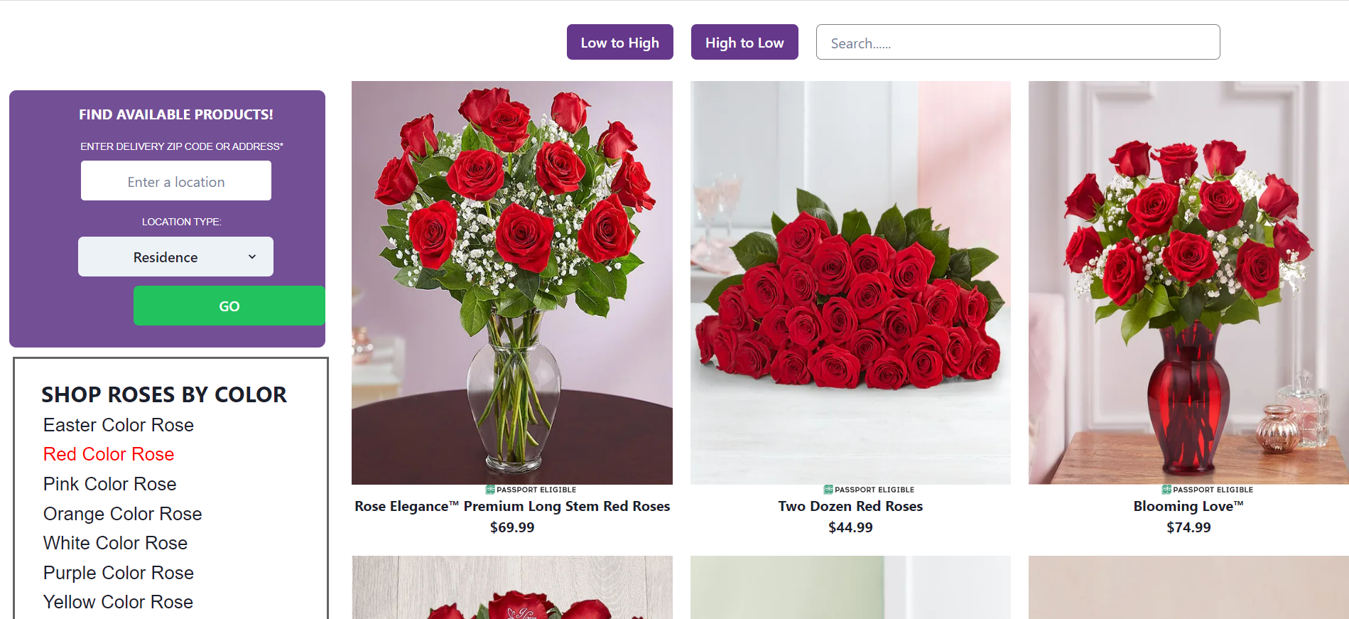 GitHub - Fitabhi7996/1800-Flowers: An e-commerce website which is a floral and foods gift ...