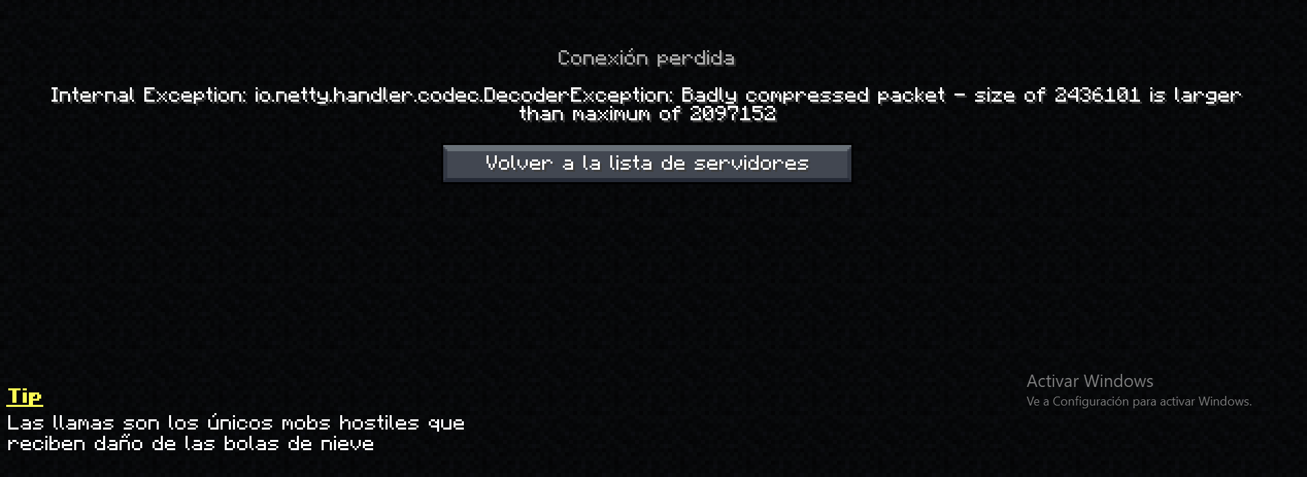 Packet size error with randompatches · Issue #1107 · LunaPixelStudios/Better-MC · GitHub
