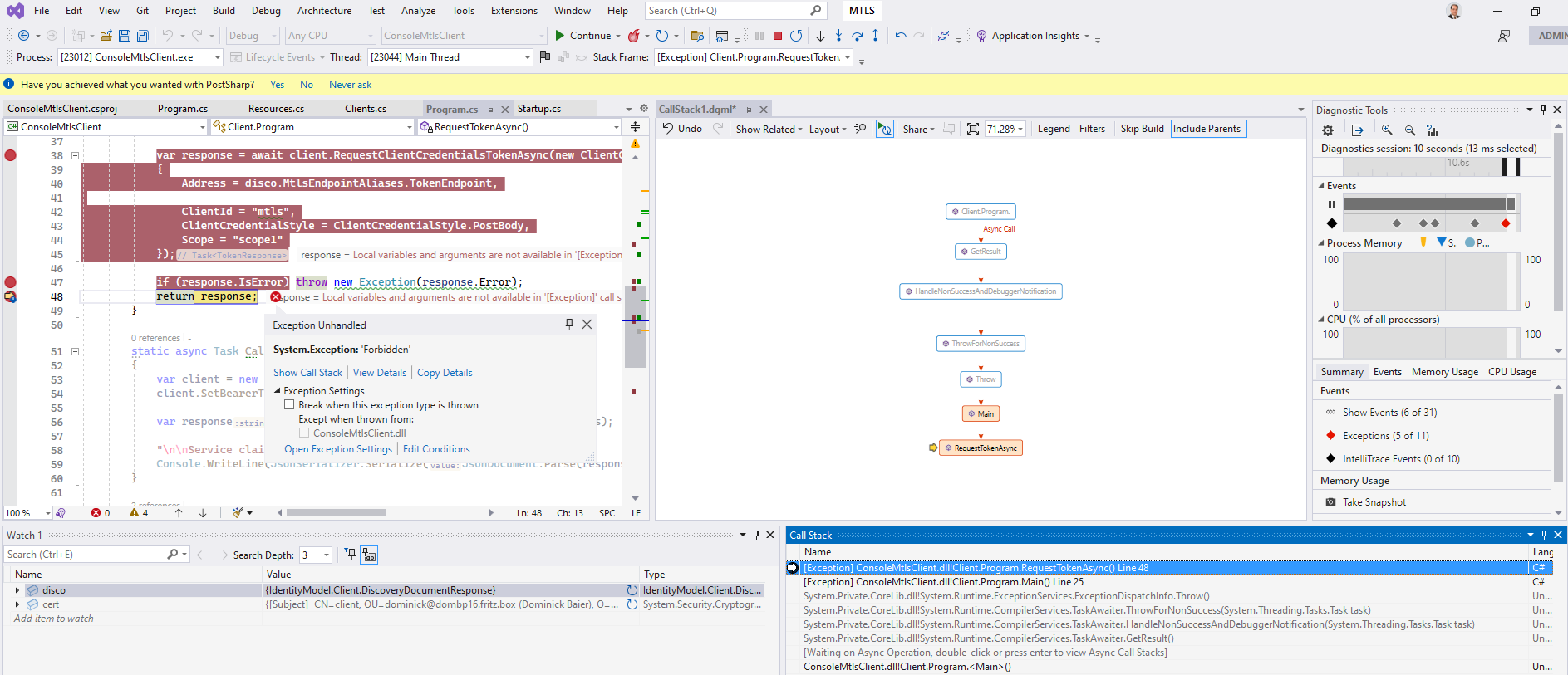 Unable To Host Duendesoftware Samples Identityserver V6 Mtls Duendesoftware