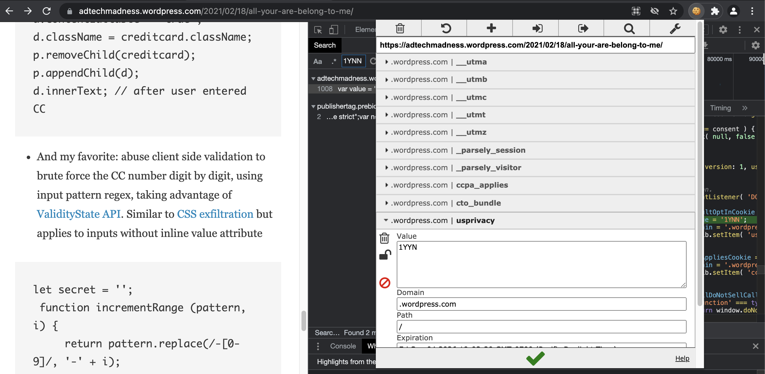 Intercepting flags set by USPAPI (i.e., non-cookie IAB US Privacy Strings) in iFrames · Issue ...
