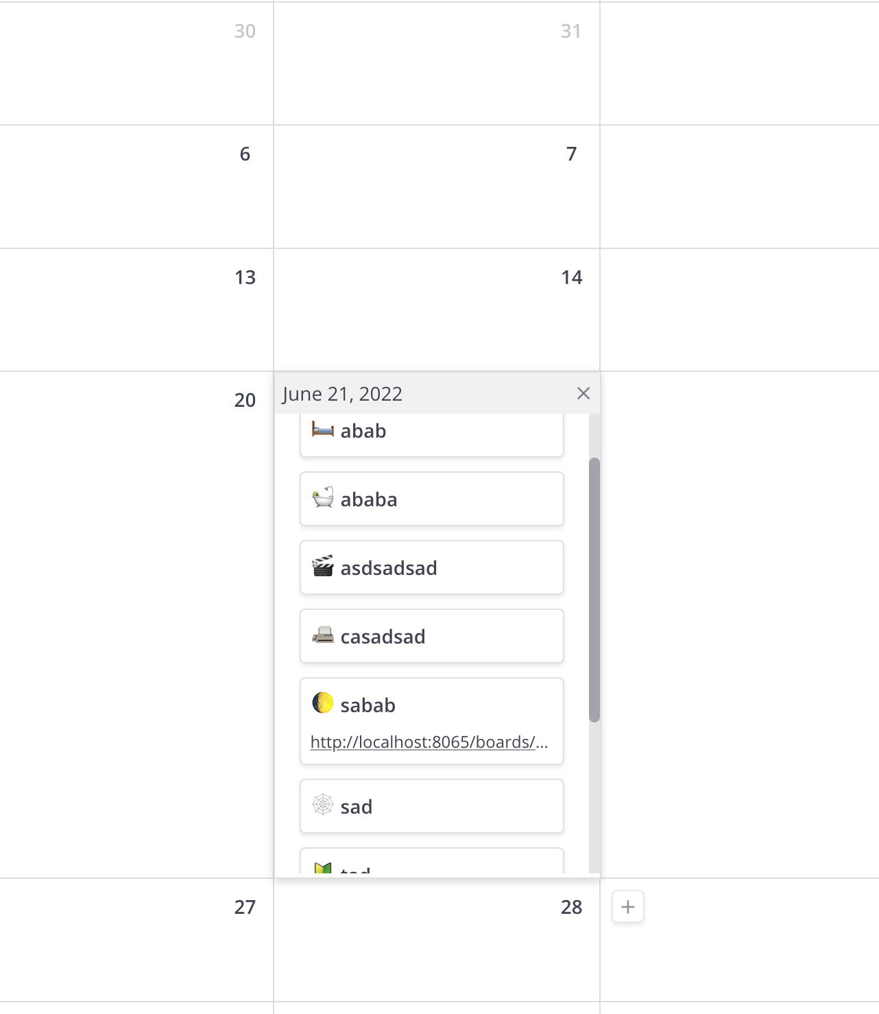 Bug: calendar view "show more" cards doesn't limit the card width · Issue #4846 · mattermost ...