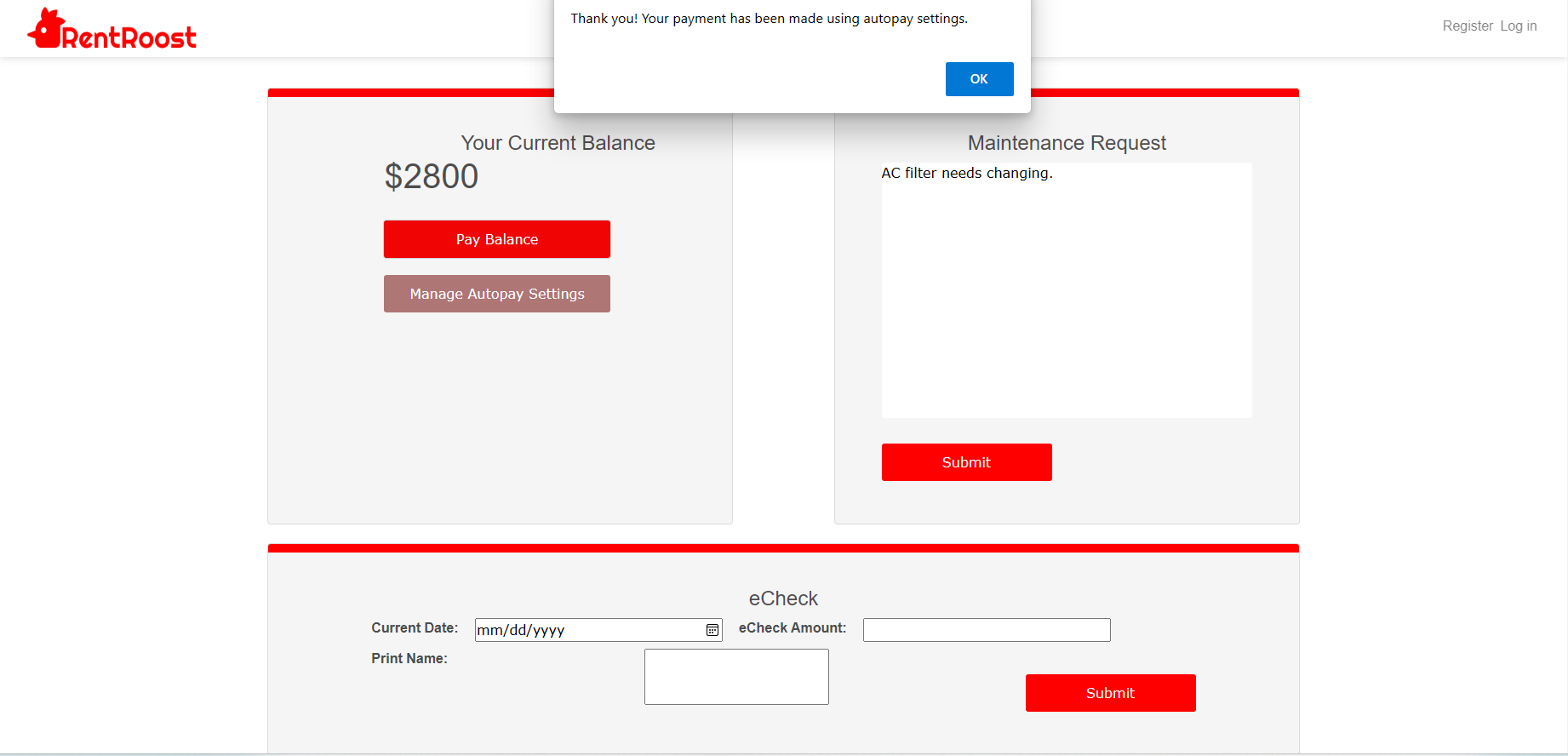 GitHub - DesroyFarqJr/rentroost: Full stack rental application mirroring functionality found on ...