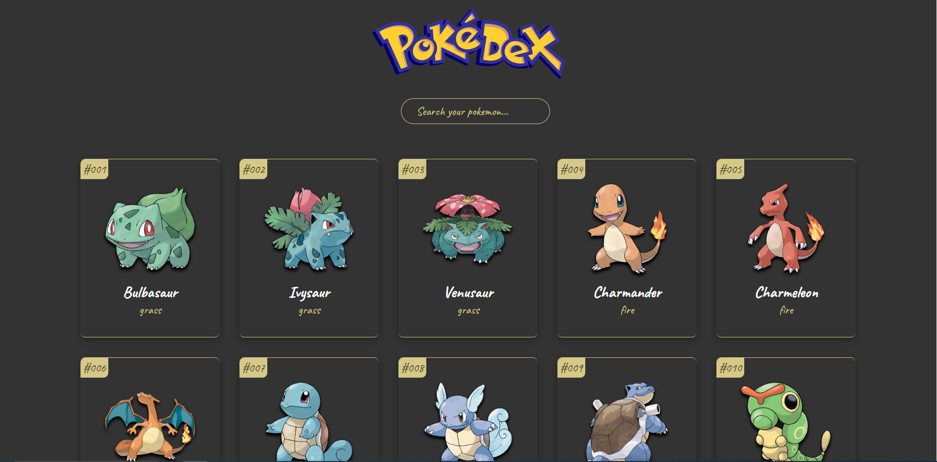 GitHub - emodeth/pokedex