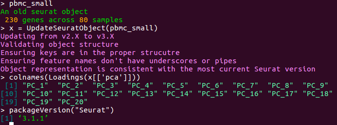 some errors in using UpdateSeuratObject · Issue #2170 · satijalab ...