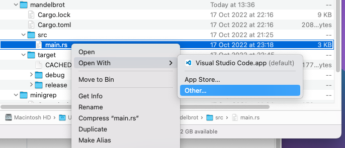 Mac Finder: cannot open any file type with mouse · Issue #1929 · lapce/lapce · GitHub