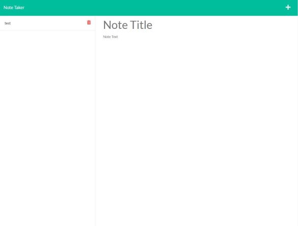 GitHub - JonWong2020/note-taker-app