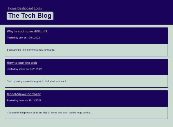 GitHub - JonWong2020/tech-blog-CMS